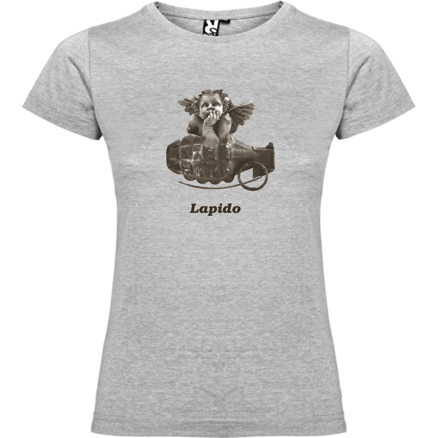Camiseta ángel gris vigoré (mujer) – José Ignacio Lapido